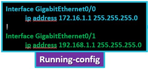 Running Config Et Startup Config