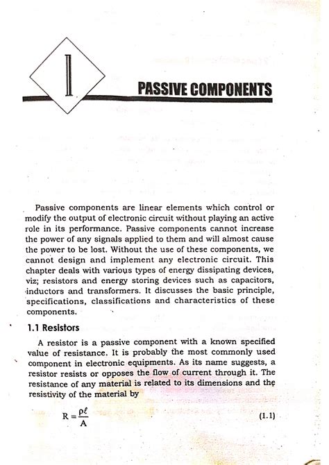 Passive Components Basics Of Electronics Engineering Studocu