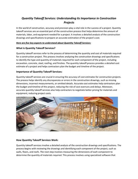 Ppt Quantity Takeoff Services Powerpoint Presentation Free Download