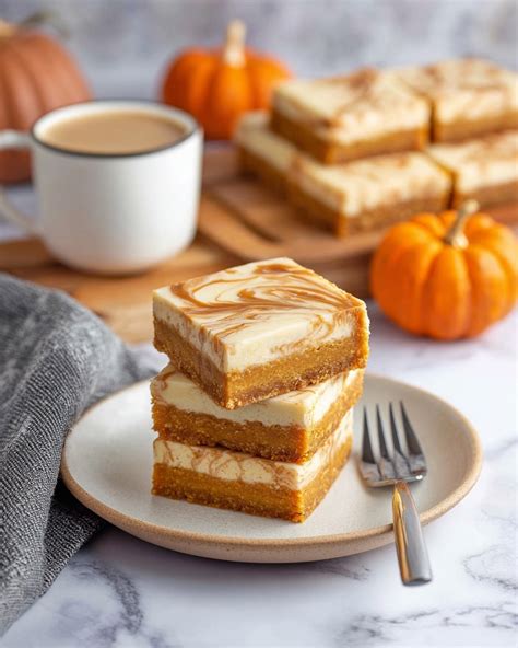 Pumpkin Cheesecake Bars Delicious Fall Dessert