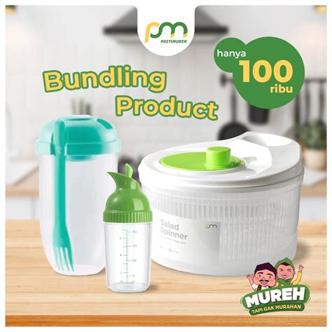 Jual PASTIMUREH PAKET SALAD SPINNER Bundling Produk Salad Spinner