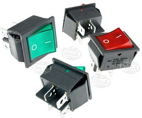 4TLG 16A 250V Ein Aus Einbauschalter Wippenschalter Kippschalter Wippschalter EUR 10 79
