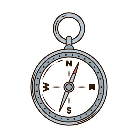 Compass Guide Device Line And Fill Style Icon 4218539 Vector Art At