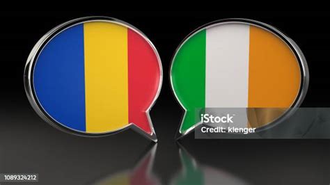 연설 거품과 루마니아와 아일랜드 플래그입니다 3 차원 일러스트 레이 션 0명에 대한 스톡 사진 및 기타 이미지 0명 3차원 형태 Eurozone Istock