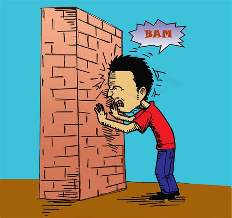 Banging Head Against Wall Art Illustration On Behance