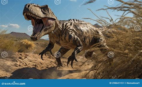 Tyrannosaurus Rex From Ancient Predatory Prehistoric Period Generative