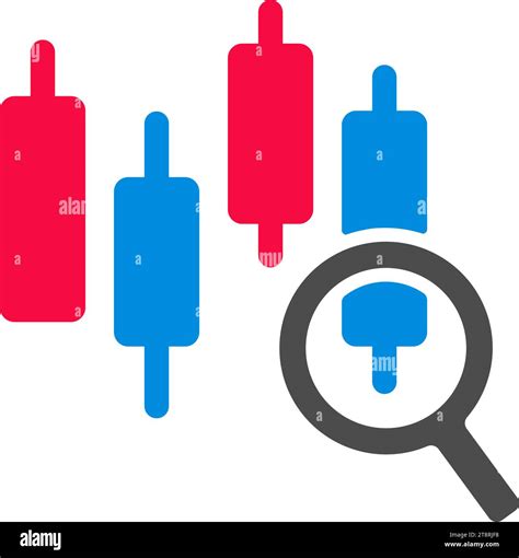 Chart Analysis Technical Analysis Vector Icon Illustration Stock