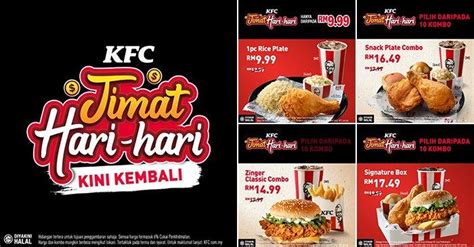 Kfc Jimat Hari Hari Promotion Enjoy Affordable Meals Starting From Rm999