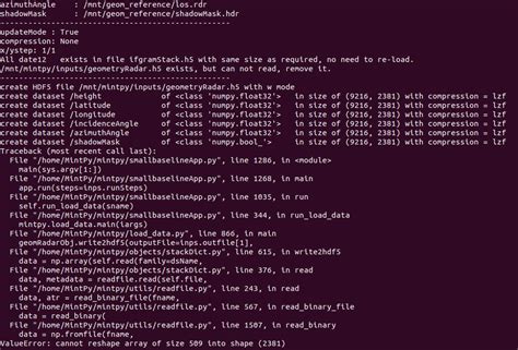 Alos1 Mintpy Loaddatapy Error · Issue 688 · Insarlabmintpy · Github