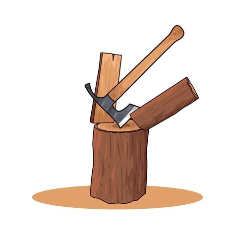 Split Wood Illustration 54477438 Vector Art At Vecteezy