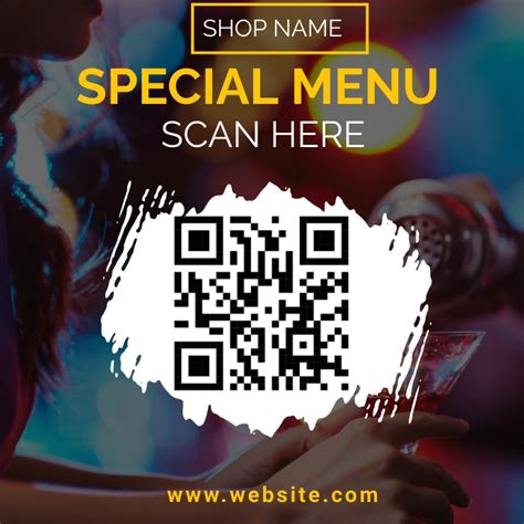 Qr Code Menu Template Postermywall