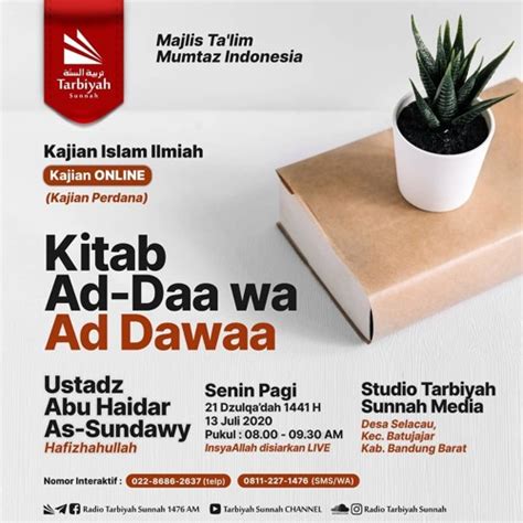 Stream Kitab Ad Daa Wa Ad Dawaa Bagian 1 Ustadz Abu Haidar As Sundawy