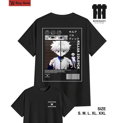 เสื้อยืด Anime Hunterxhunter Killua Zoldick Mrnght Shopee Thailand