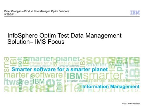 Optim Test Data Management For Ims 2011 Ppt
