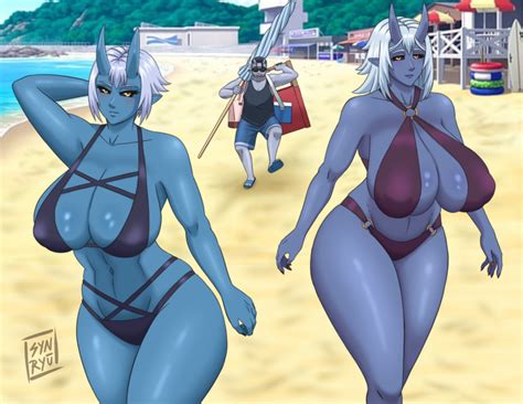Rule 34 1boy 1boy2girls 2girls 2girls1boy Artist Name Beach Blue Skin