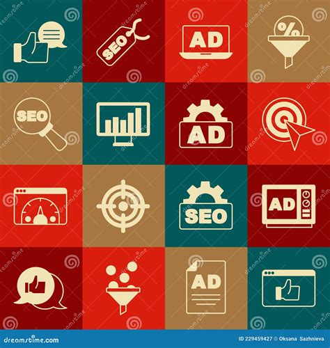 Set Customer Product Rating Advertising Target Monitor With Graph Chart Seo Optimization