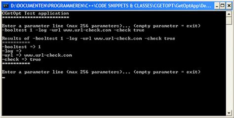 Cgetopt A Commandline Parameter Parsing Class Codeproject