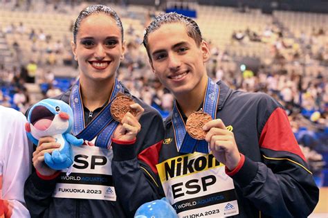 Spain Proud To End Fukuoka 2023 With Mixed Duet Bronze