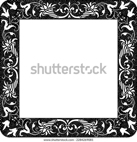 Black White Vector Outline Line Art Stock Vector Royalty Free