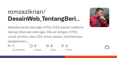 GitHub Romzazikrian Desain Web Tentang Berita Olahraga Website Berita Olahraga HTML CSS