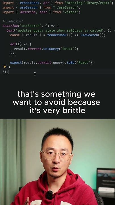test from the user s perspective in react stop testing internal