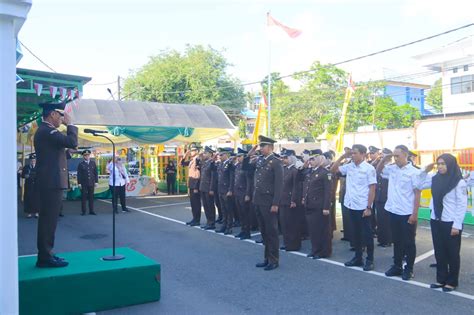 Peringati Hari Lahir Kejaksaan Ke 79 Kejari Kotabaru Gelar Upacara Dan