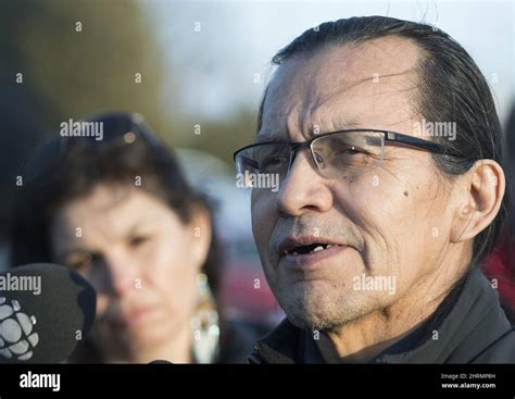 Chief Woos Frank Alec Speaks To Reporters During A Meeting Between