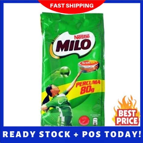 Nestle Milo Activ Go Chocolate Malt Powder Soft Pack 480g Shopee