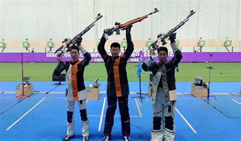 射击世锦赛青年组男子10米气步枪：朱明帅杜林澍雷浩瀚包揽前三腾讯新闻