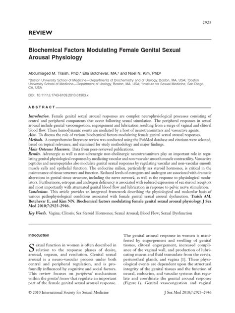 Pdf Biochemical Factors Modulating Female Genital Sexual Arousal Physiolog Dokumen Tips