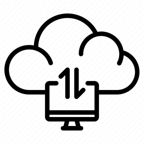 Cloud Data Exchange Pc Sync Transfer Icon Download On Iconfinder