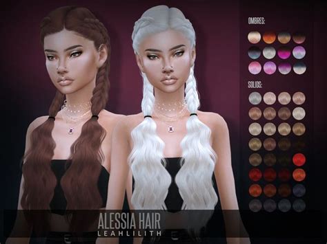 Leah Lillith S LeahLillith Alessia Hair Sims 4 Tsr Sims Cc Sims 4