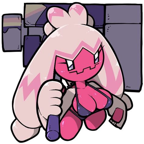 Name Omoitukan2 Tinkaton Nintendo Pokemon 1girl Bikini Breasts Cleavage Closed Mouth