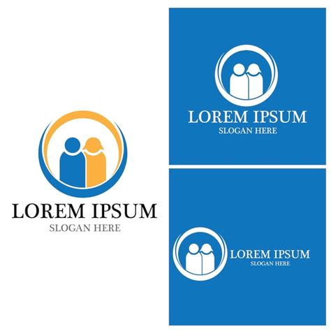 Plantilla Vectorial Del Logotipo De La Familia De La Salud De Las