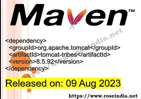 Maven Dependency For Org Apache Tomcat Tomcat Tribes Version 8 5 92 Is Released Learn To Use