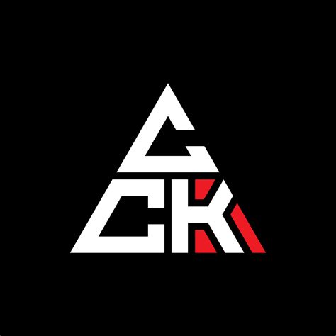 Cck Triangle Letter Logo Design With Triangle Shape Cck Triangle Logo