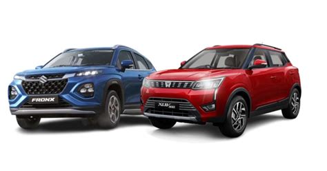 Maruti Suzuki Fronx Vs Mahindra Xuv300 Comparing Their Variants Under