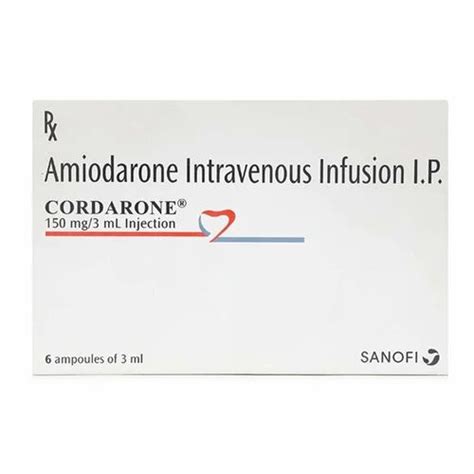 Cordarone Injection 3ml 150 Mg At ₹ 71 Vial In Nagpur Id 2851883217291