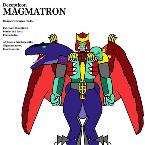 Heres The Decepticon Leader In My Au Magmatron Megatron Died On