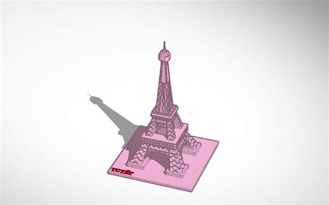3d Design Effel Towel Tinkercad