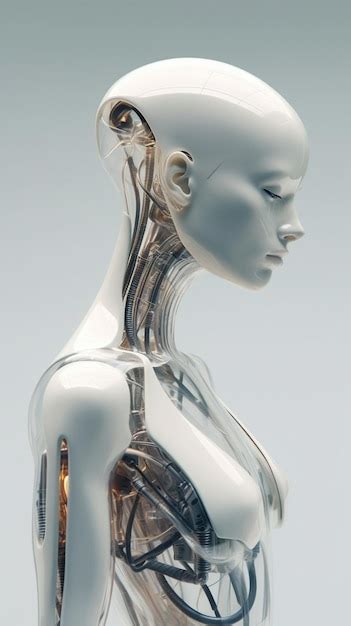 Premium Ai Image A Female Mannequin With The Head Of A Robot