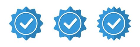Icono De Verificación De Perfil Icono De Vector De Marca De
