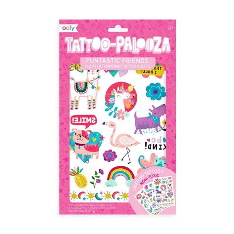 Tattoo Palooza Temporary Glitter Tattoo Funtastic Friends Twinkle