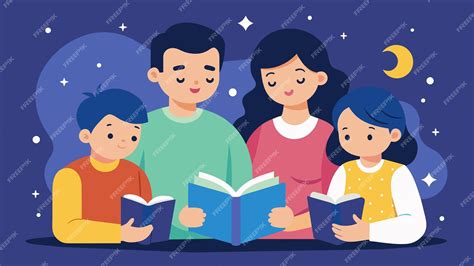 Los Padres Leen Cuentos Religiosos A Sus Hijos Pequeños A La Hora De