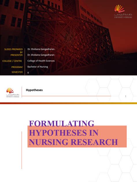 4 formulating hypotheses in nursing research pdf