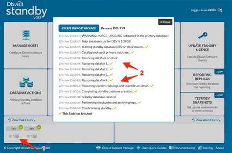 Create Standby Database CSD Dbvisit Support