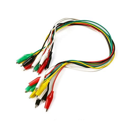 10Pcs Alligator Clip Lead Wires Crocodile Cables Double Ended Crocodile Alligator Clip Testing