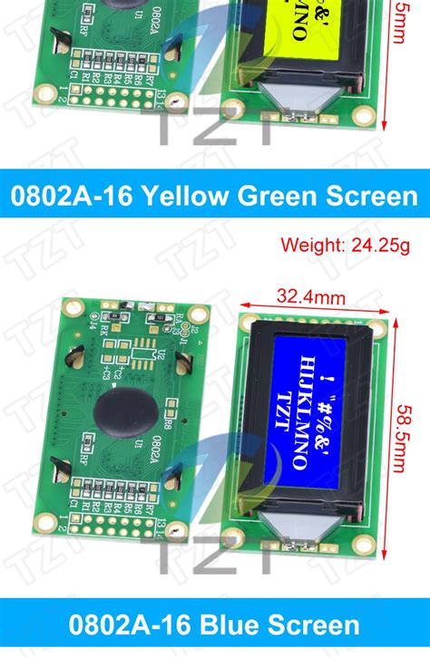 Tzt Lcd Module Blue Green Screen For Arduino Lcd