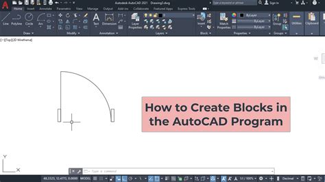 How to Create blocks in autocad program - YouTube
