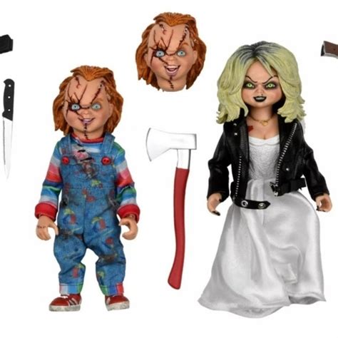 Neca Toys Neca Bride Of Chucky Clothed Chucky And Tiffany 2 Pack